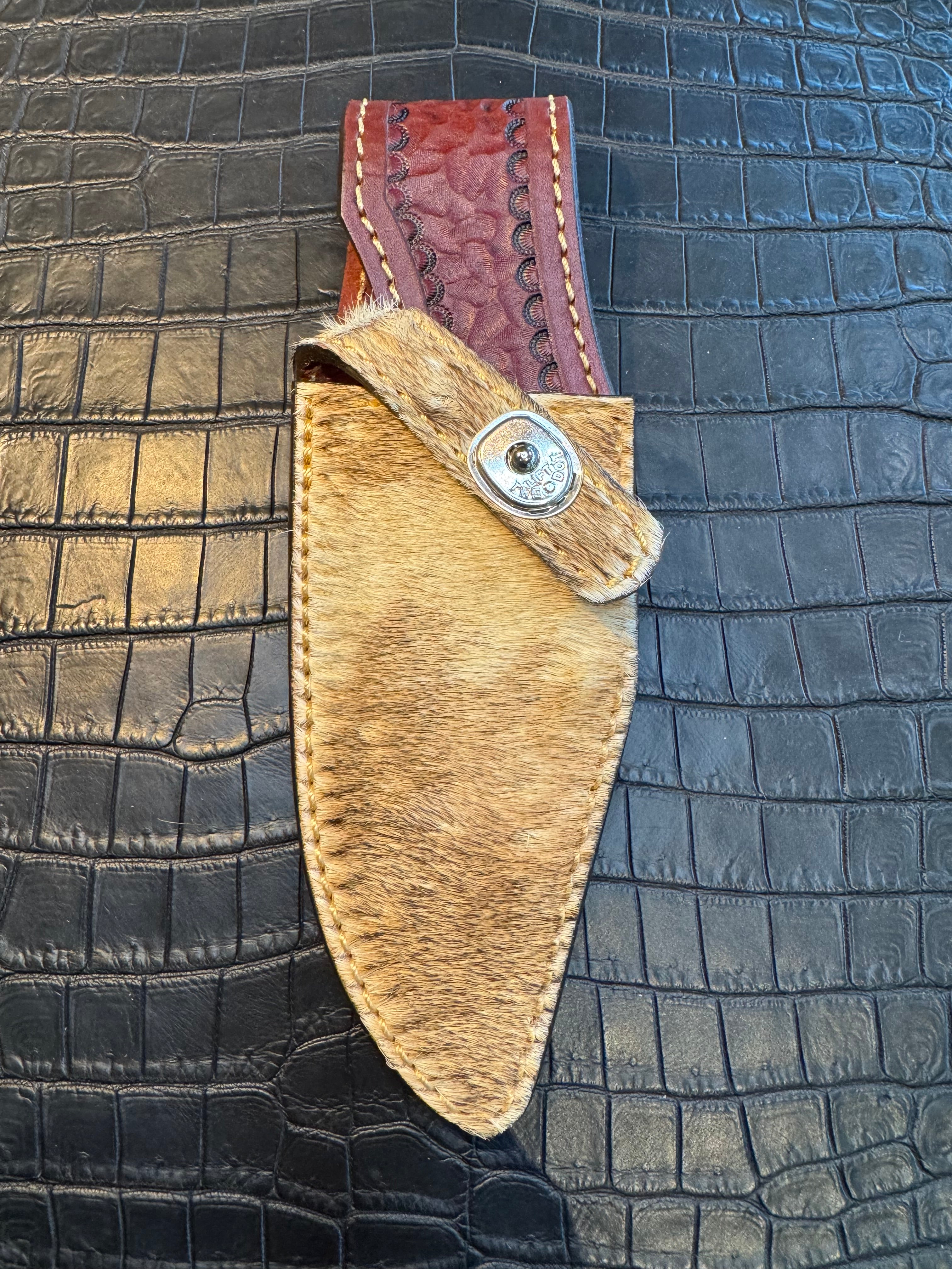 Randall Model 19-5 Exotic Giraffe Skin Sheath from Treeman. – Bellaire ...