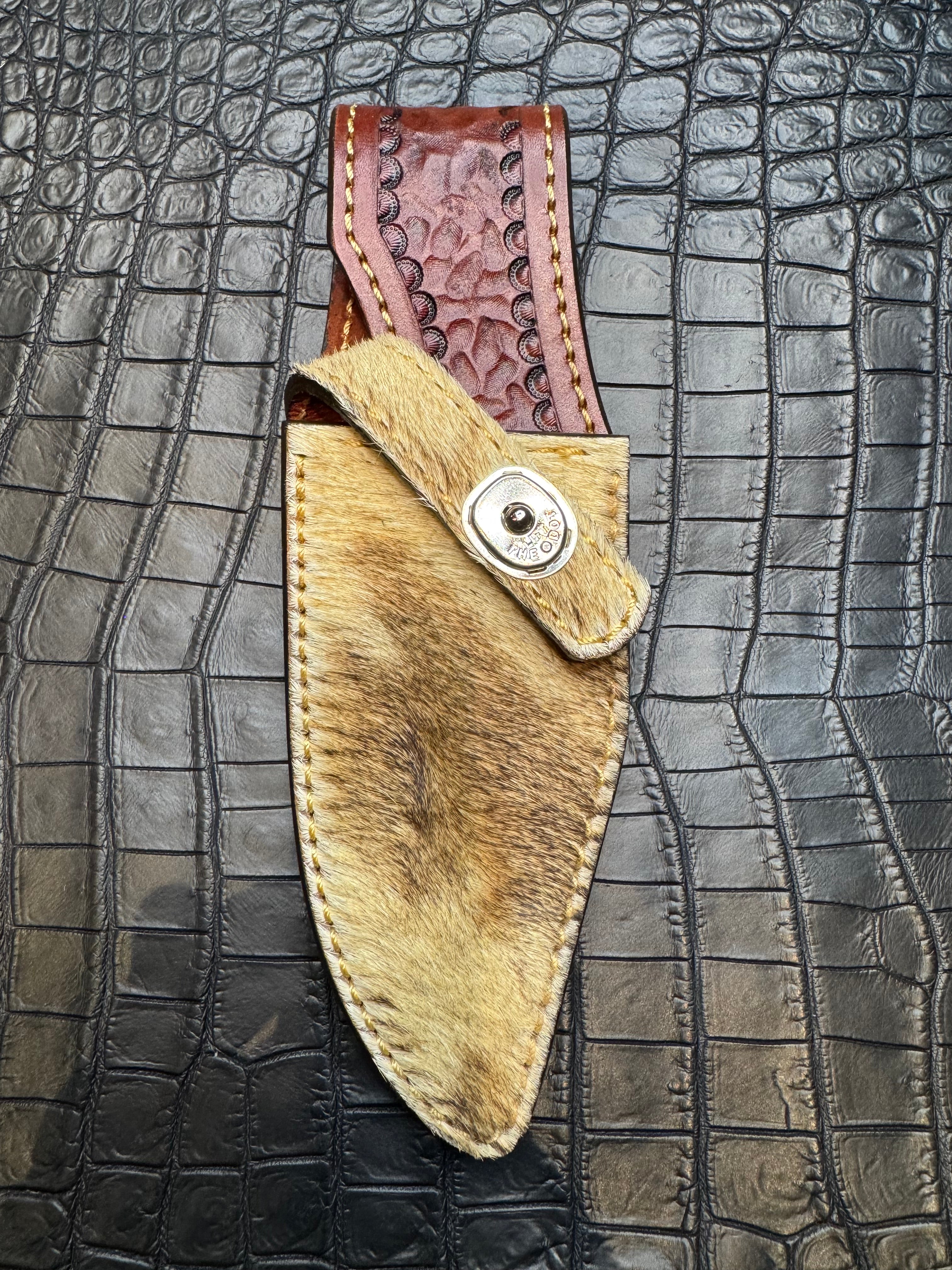 Randall Model 19-5 Exotic Giraffe Skin Sheath from Treeman. – Bellaire ...