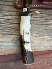 New Randall Knife Model 4-7 in a Stag Finger groves Handle Stainless B ...