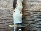 New Randall Knife Model 4-7 in a Stag Finger groves Handle Stainless B ...